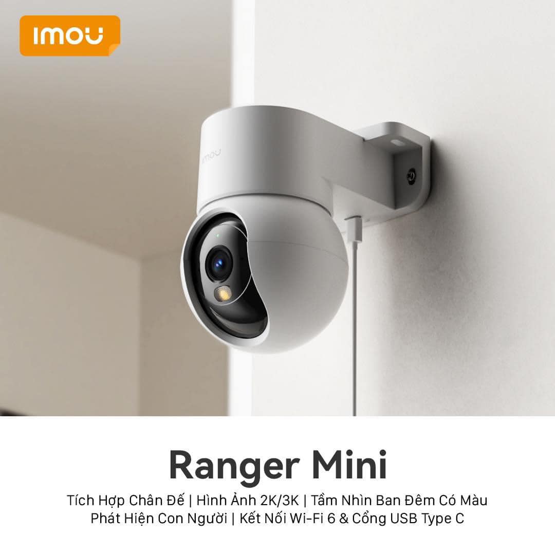 Camera WIFI IMOU Ranger Mini 3MP 5MP - Camera trong nhà tích hợp chân ...