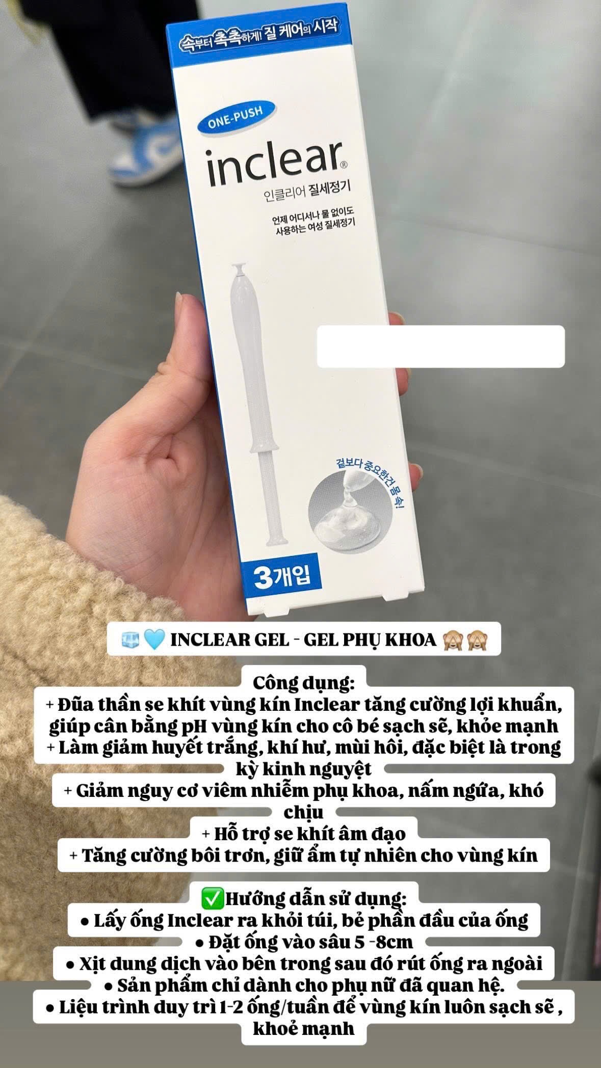 Order - Gel vệ sinh phụ khoa Inclear | Shopee Việt Nam