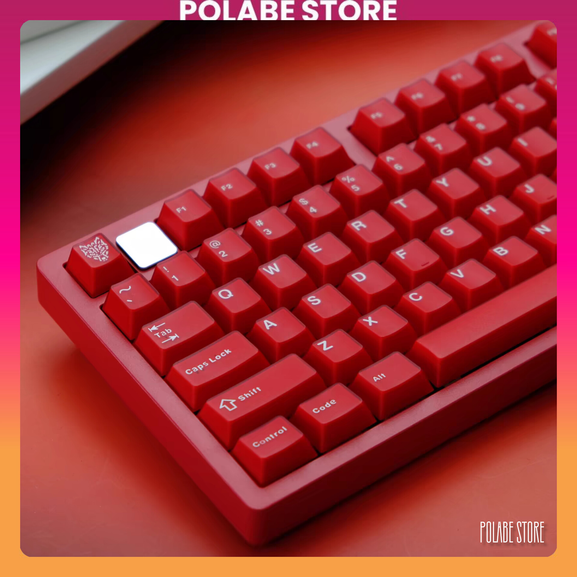 Keycap Ruby Red Cherry profile bàn phím cơ cao cấp Polabe Store Keycap ...