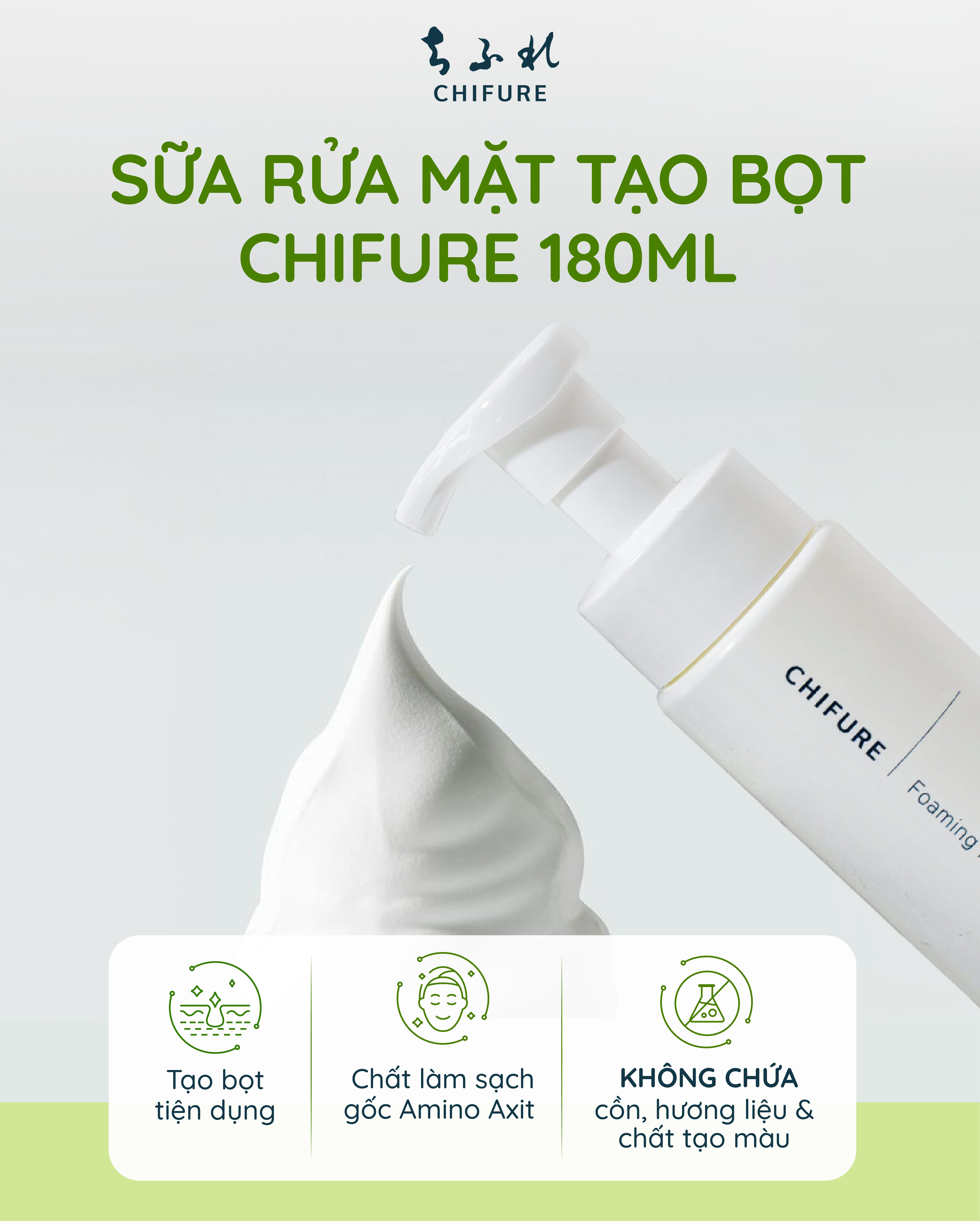 Sữa Rửa Mặt Tạo Bọt Tinh Chất Hương Thảo Bọt Dịu Nhẹ Phù Hợp Da Dầu, Mụn, Khô Chifure Foaming ...
