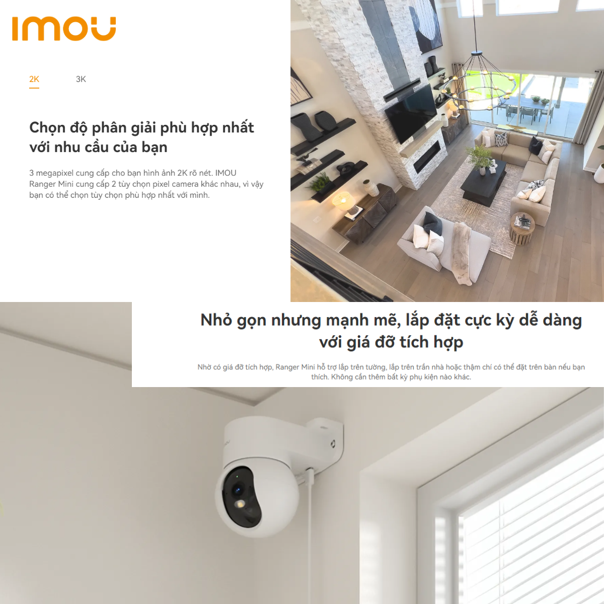 Camera Wifi Trong Nhà IMOU Ranger Mini 3MP 5MP | A32EP - A52P Tích Hợp ...