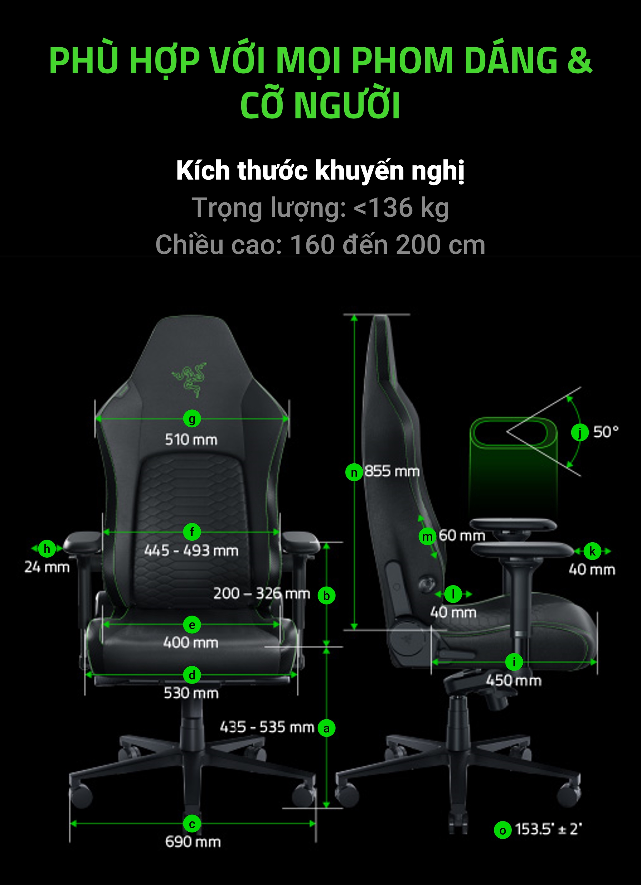 Ghế Gaming Razer Iskur V2 | Đệm Xốp Êm Ái | Vải Siêu Mềm | Thắt Lưng 6D ...