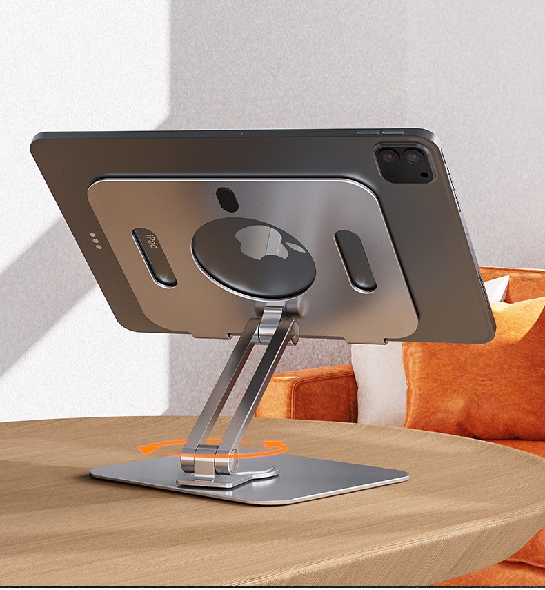 Giá đỡ máy tính bảng, iPad, galaxy tablet L04, P61 bằng hợp kim nhôm xoay 360 độ gấp gọn cao cấp ...