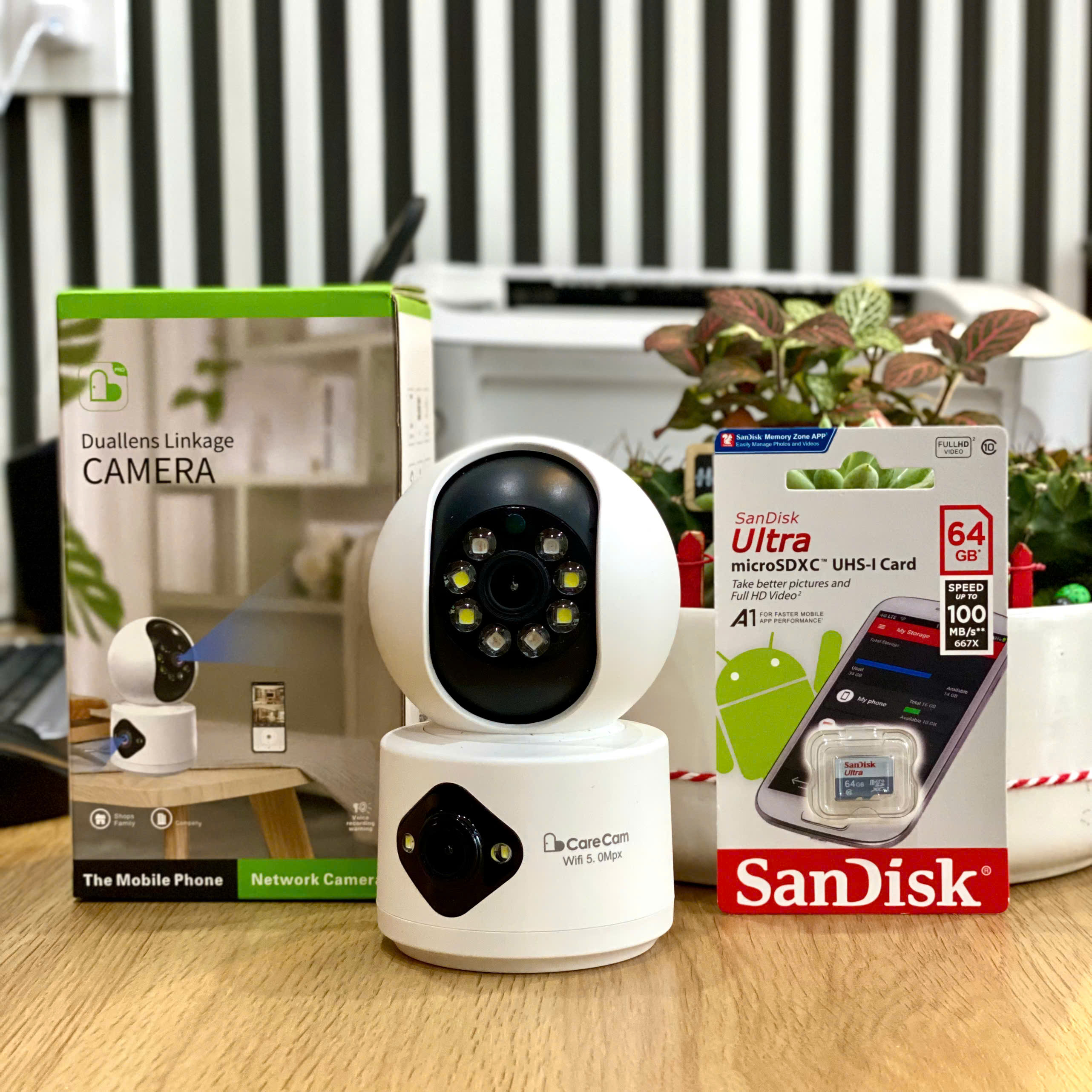 Canera Wifi Carecam 2 Mắt 2 khung hình Ngoài Trời 10MP hoặc 2 Mắt Trong ...