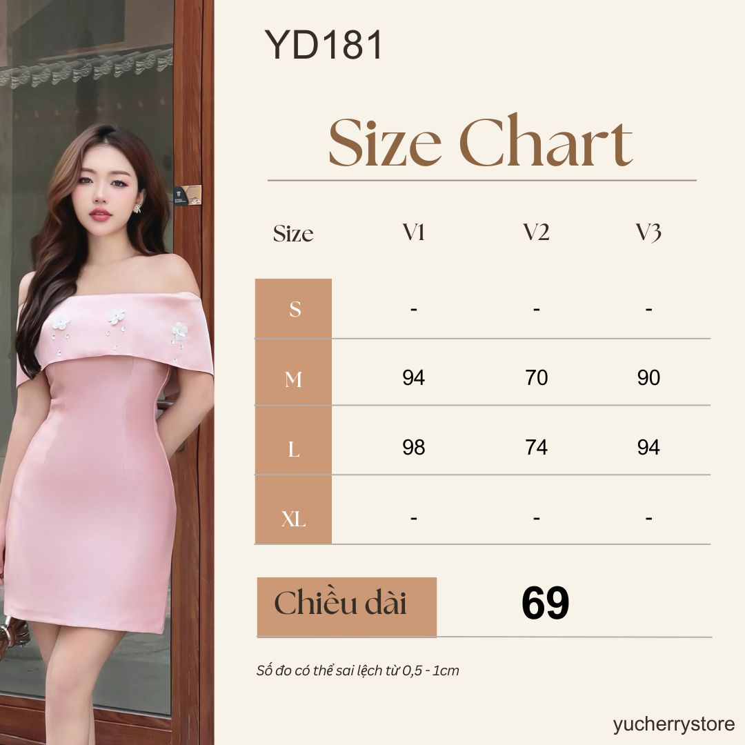 YU CHERRY | Đầm thiết kế trễ vai, cúp ngực Star Gazer Dress YD181 | Shopee Việt Nam