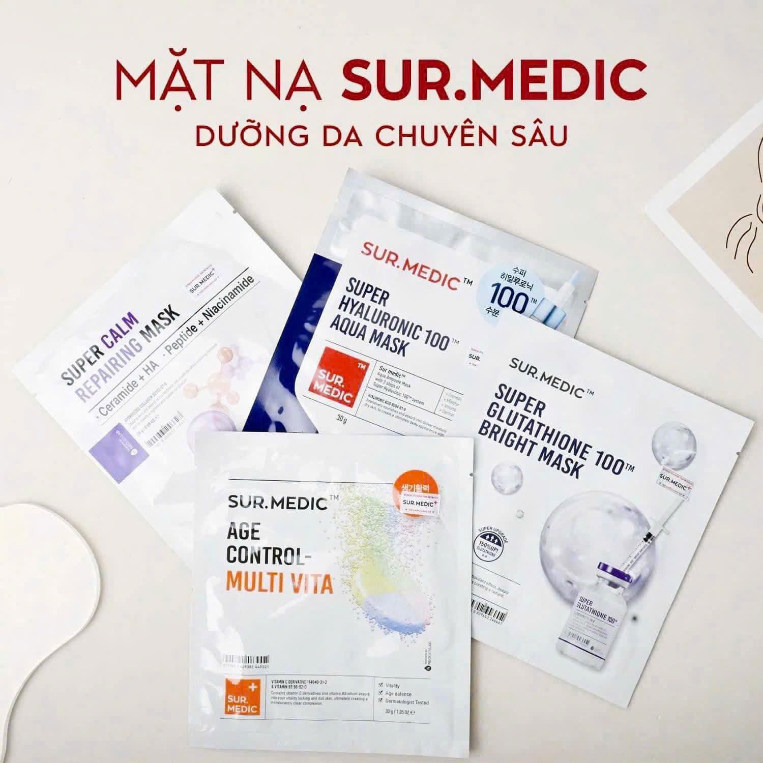 Mặt Nạ Dưỡng Trắng, Phục Hồi Da Sur.Medic Super Mask 30gr Hàn Quốc ...