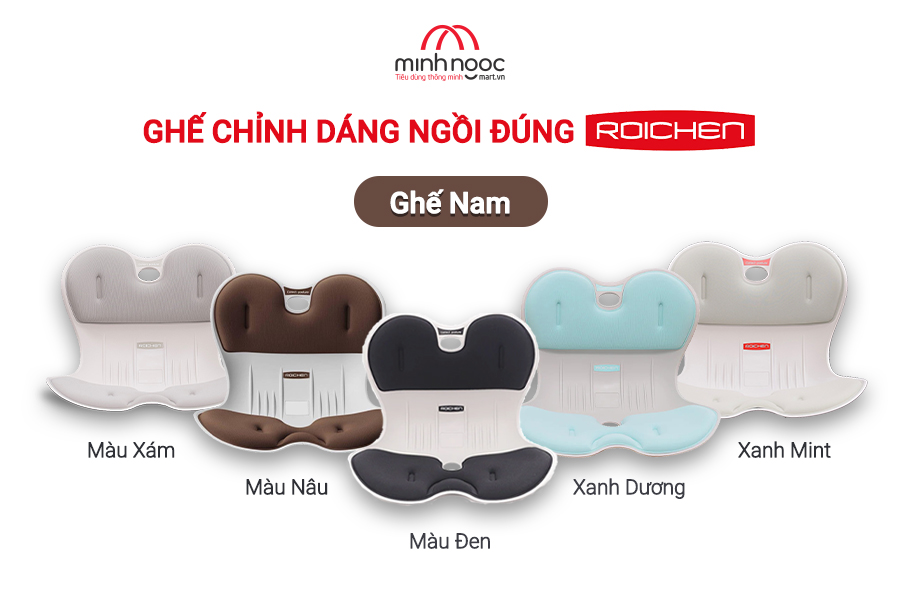 [Ghế Roichen] Ghế chỉnh dáng ngồi đúng, chống gù - Roichen Hàn Quốc (Made in Korea). Nam, Nữ ...