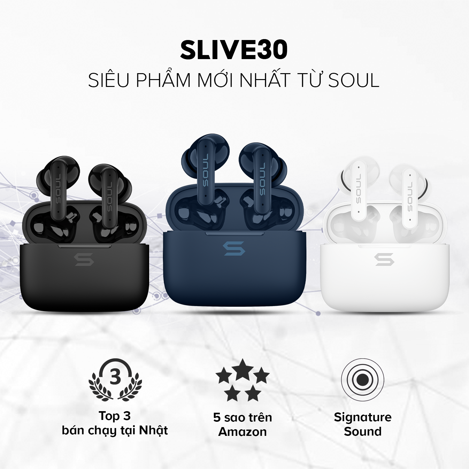 Tai Nghe True Wireless SOUL SLive30, Bluetooth 5.3, Nghe Đến 30H - Hàng ...
