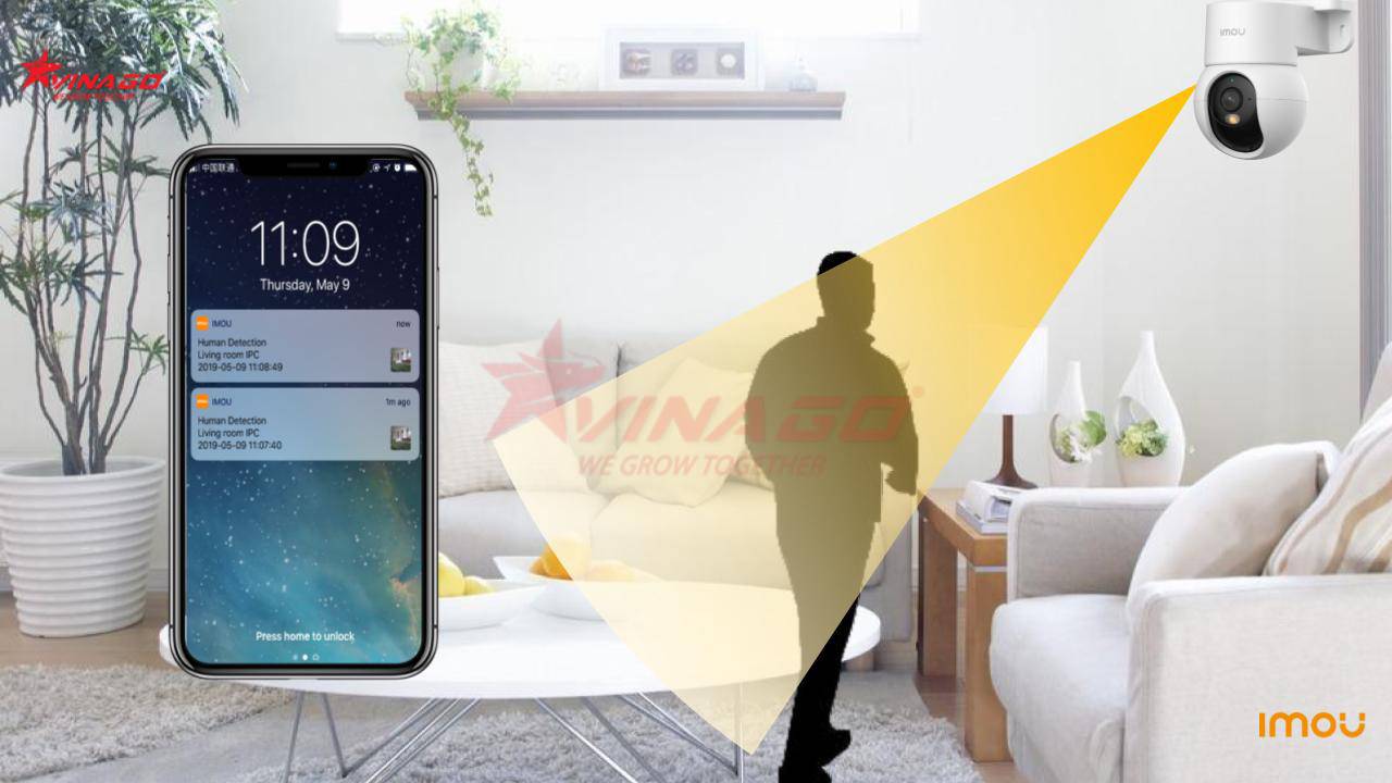 Camera trong nhà IMOU Ranger Mini 3MP/5MP - Quay quét 360, Tích hợp ...