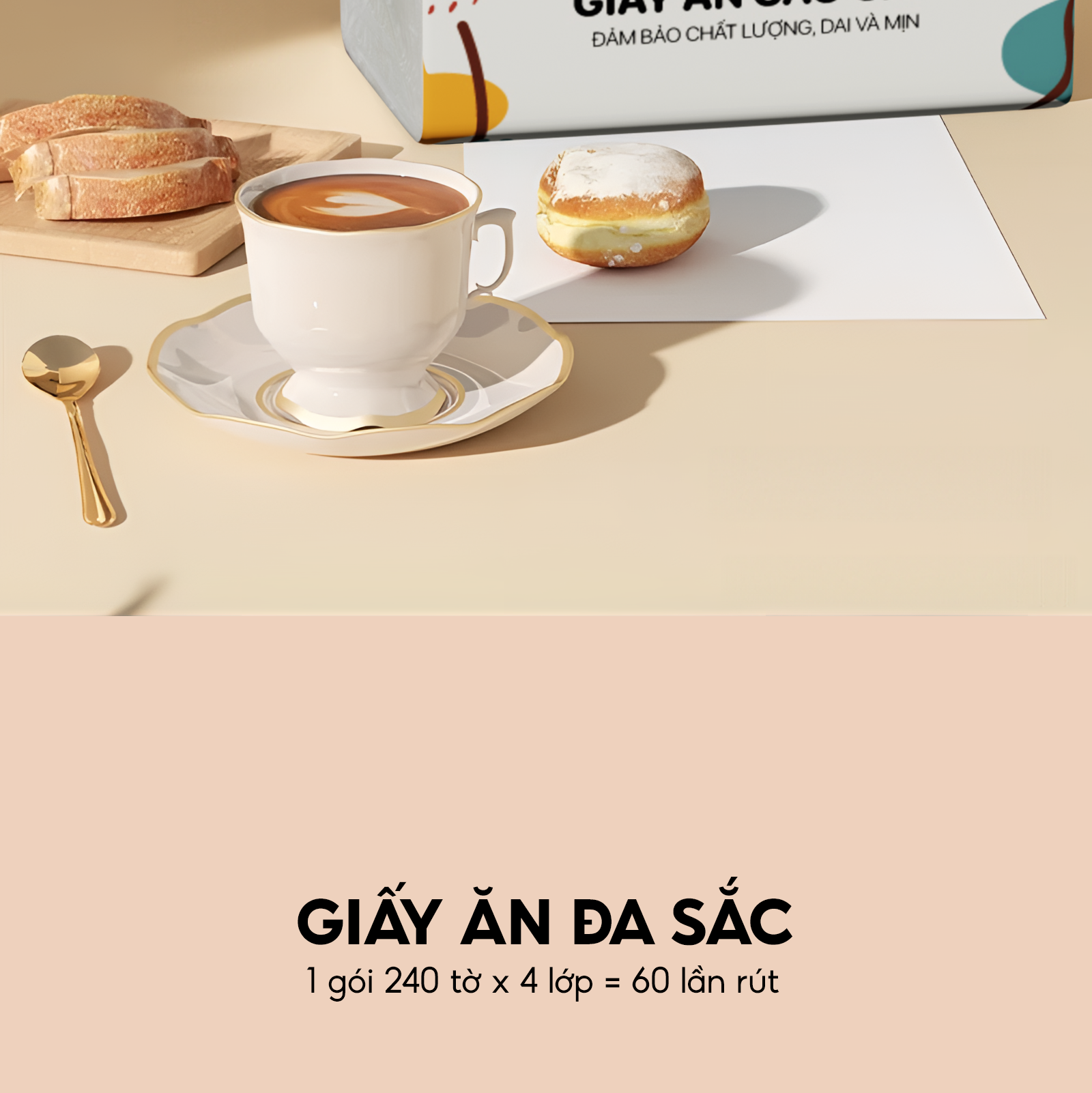 Giấy ăn rút Topgia thùng 40 gói đa sắc cao cấp 240 tờ 4 lớp, dập vân 4D ...