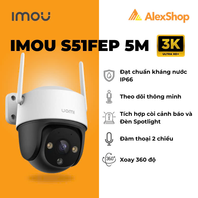 [2026] Camera Imou Titan Pro Cruiser SC/ S51/ S31 5M 3M Ngoài Trời ...