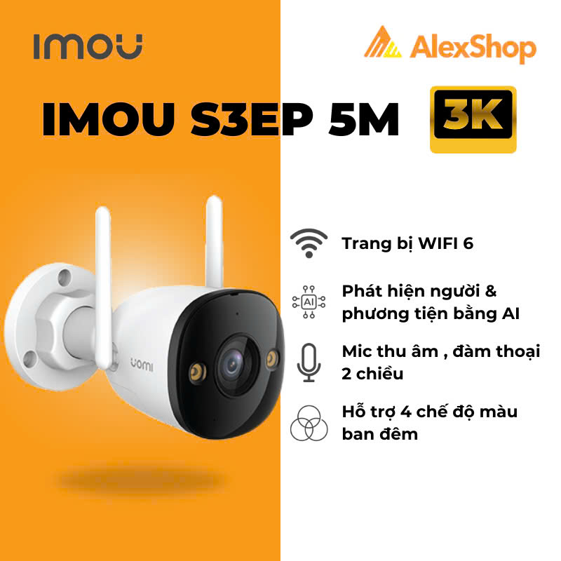 [2025] Camera Wifi Ngoài Trời Imou F52 F42 F32 S3EP Góc Rộng Cố Định ...