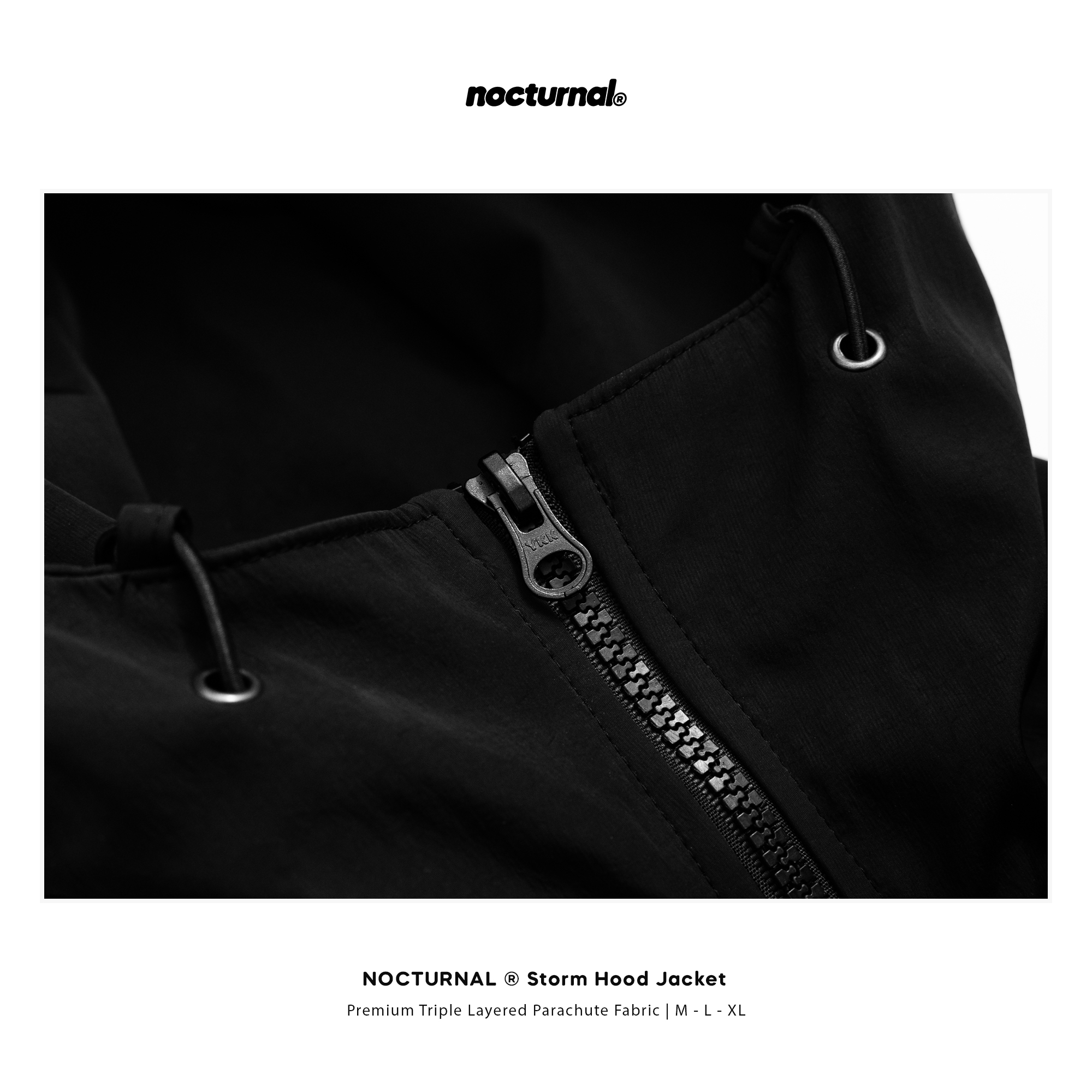 Áo Khoác Dù 3 Lớp NOCTURNAL Storm Hood Jacket Local Brand Nam Nữ Unisex ...