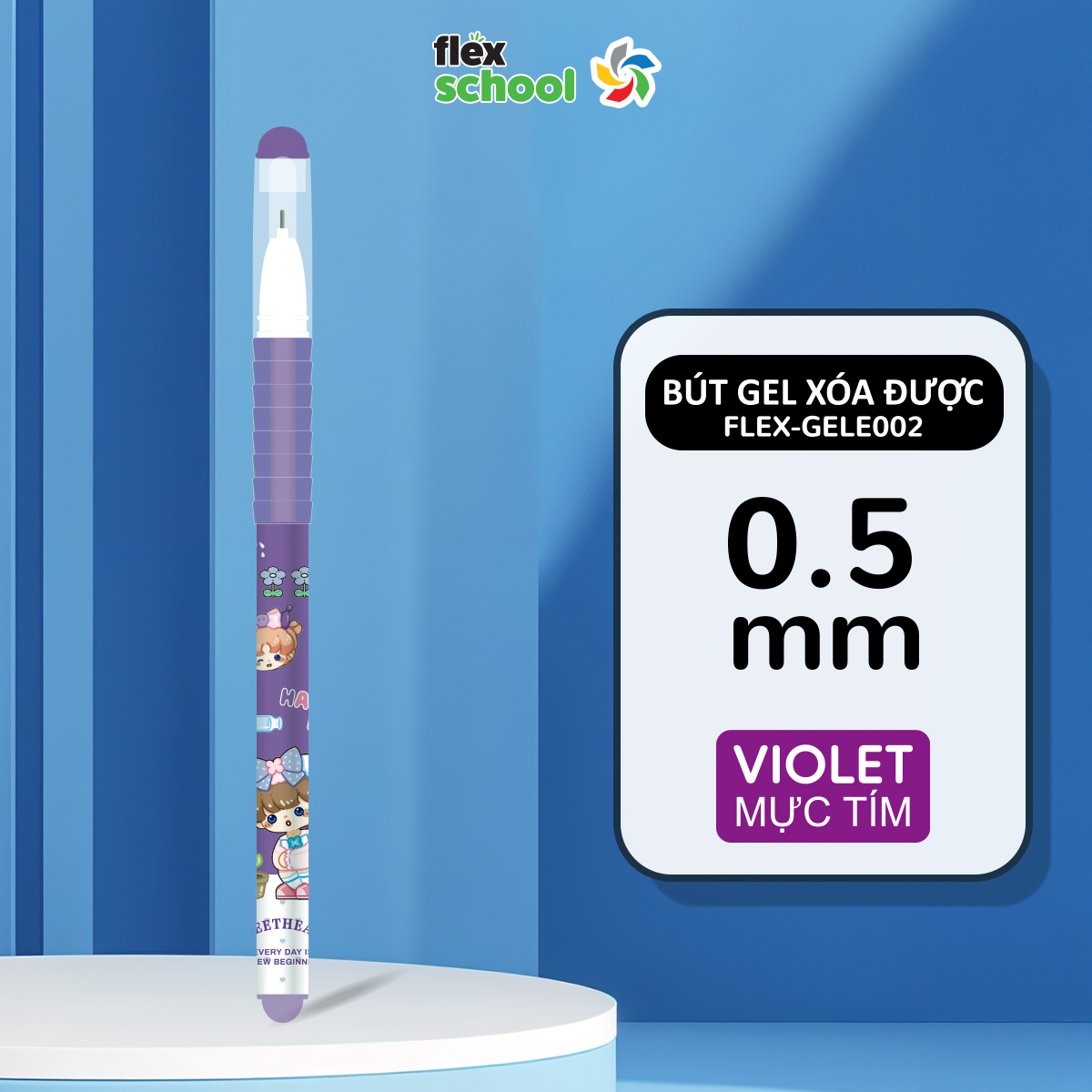 Combo 10 Bút gel xóa được Flex School FLEX-GELE002 - Viết mực bôi được ...