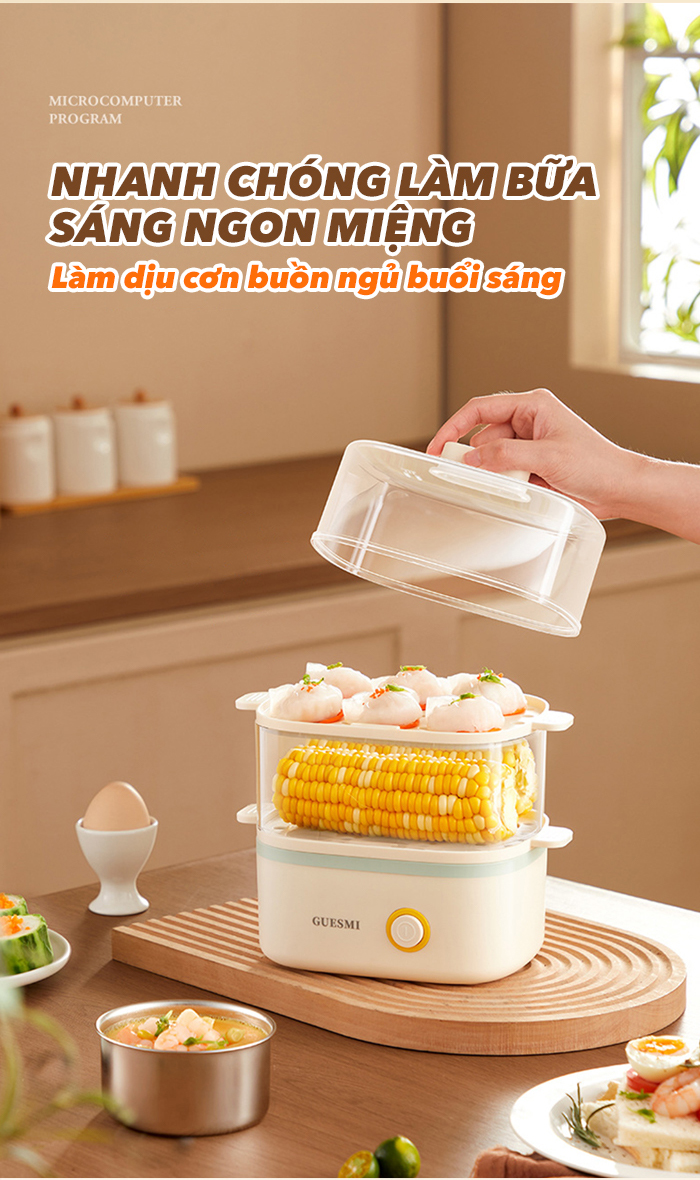 ONR, Nồi Hấp Điện, Hai Tầng Tự Động Đa Năng Tiện Dụng Mini, BH 12 tháng ...