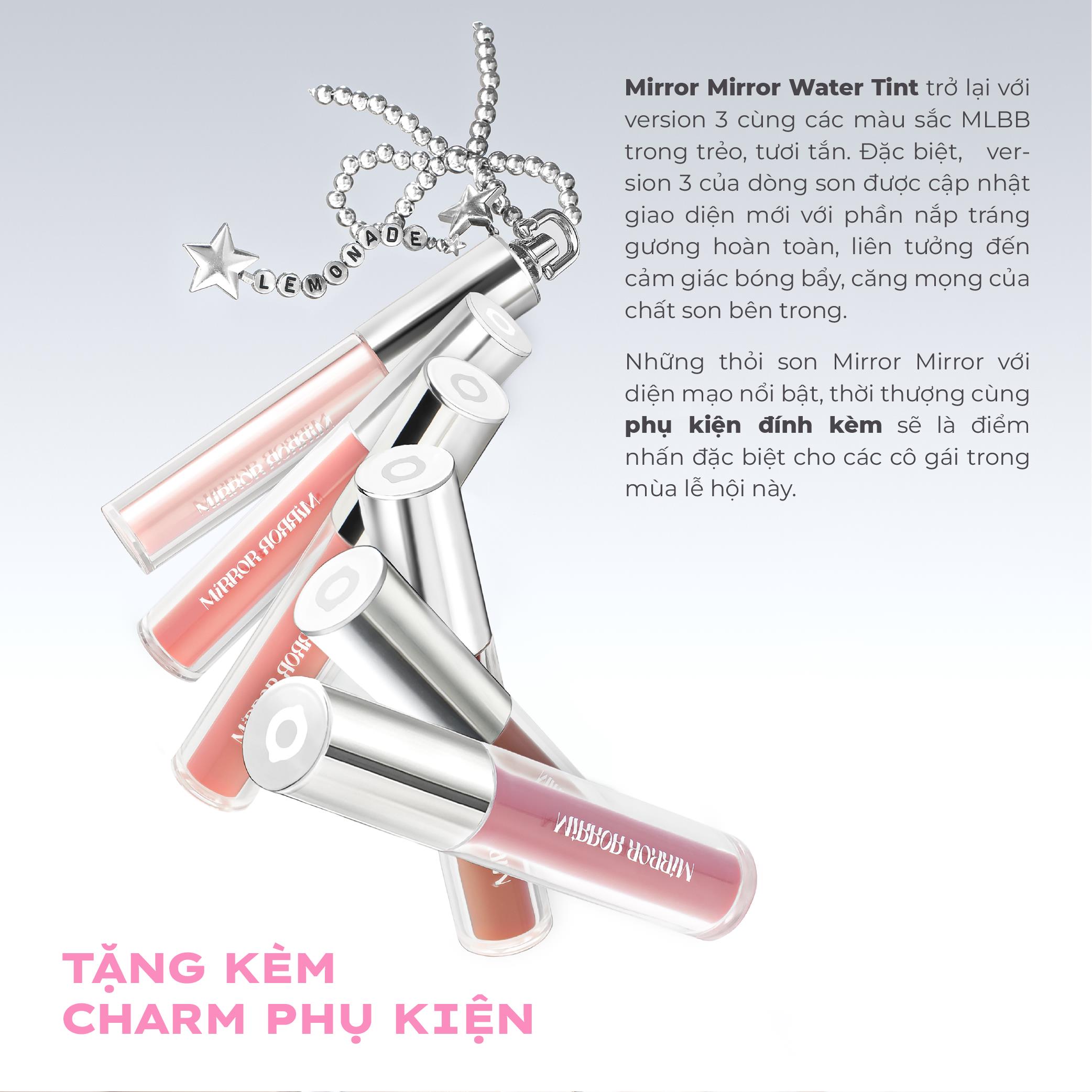 [LIVESTREAM KOL] Combo Lemonade Son Mirror Mirror Water Tint 4g, Key Chain và Sticker | Shopee ...