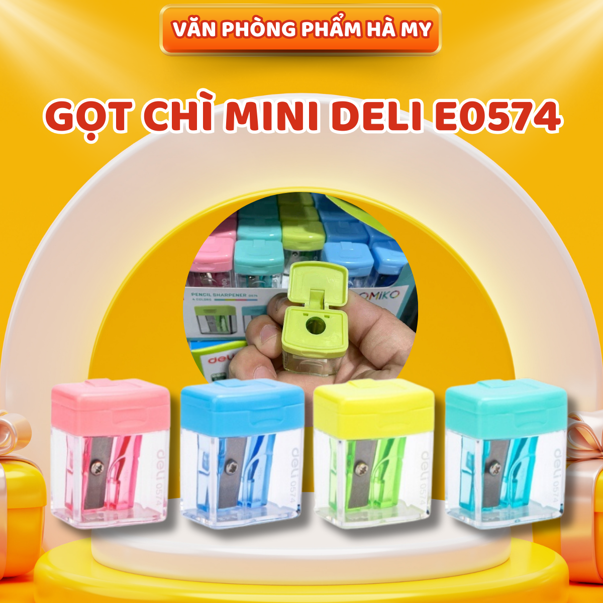 Chuốt Gọt bút chì mini 1 lỗ Deli E0574 | Shopee Việt Nam