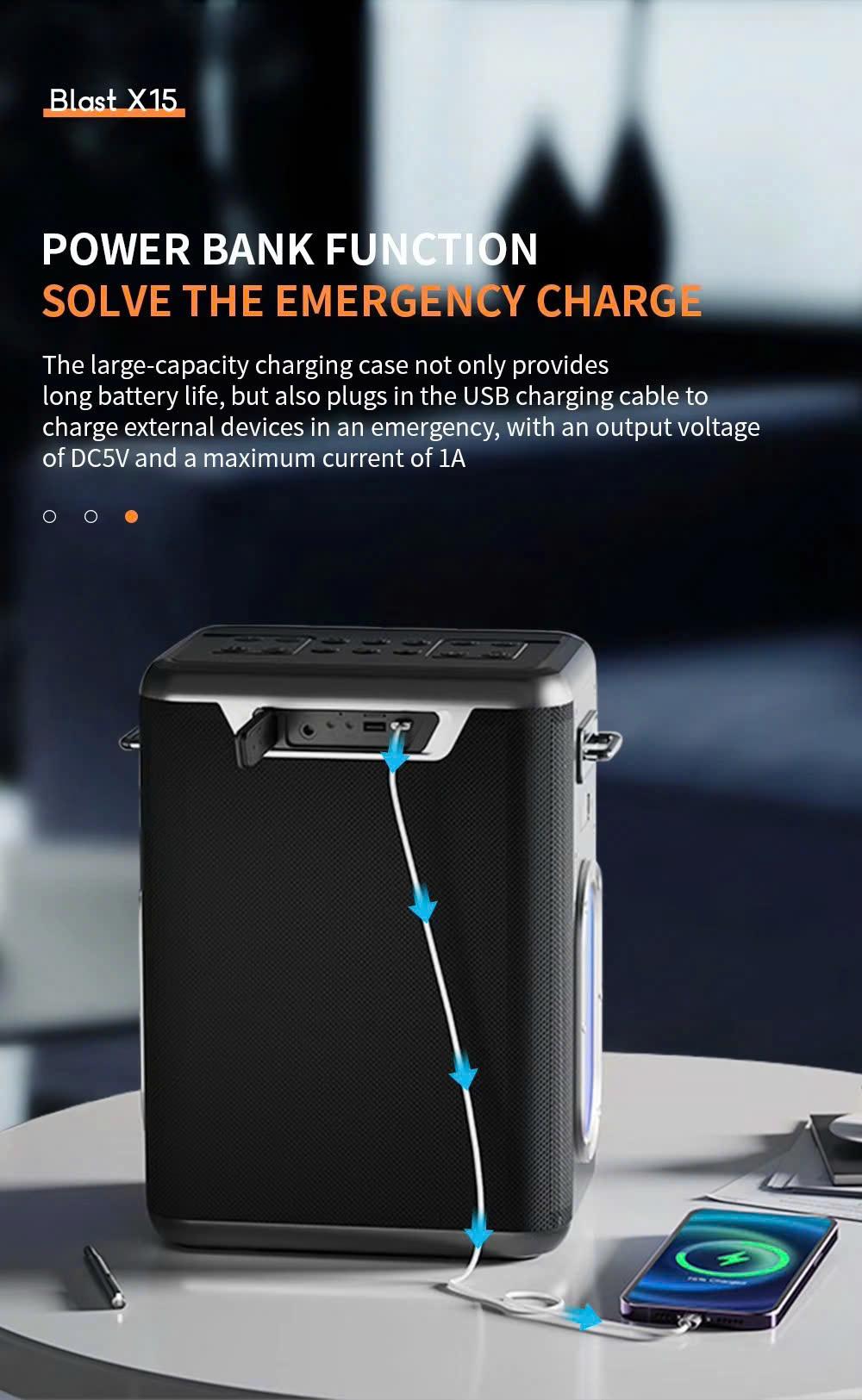 Loa Di Động Bluetooth Karaoke CYBORIS X15, 400W, Pin 30000mAh Âm Thanh Vòm, BT5.3, TF, USB, Jack ...