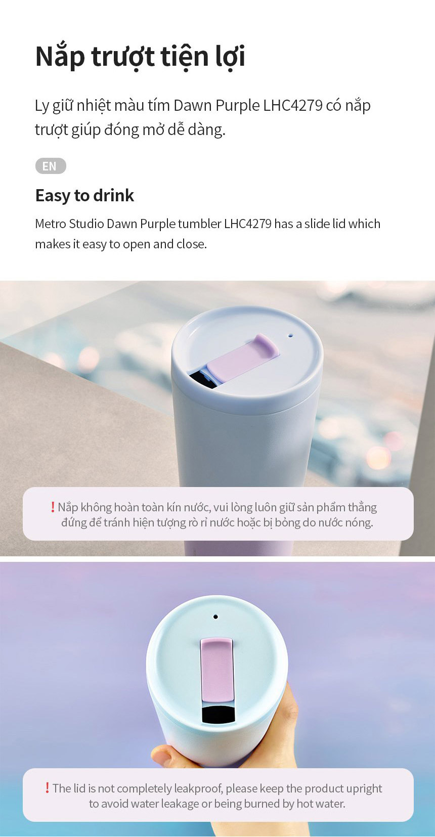 Ly Giữ Nhiệt LocknLock 540ml LHC4279, LHC4362, LHC4361, Hàng Chính Hãng ...