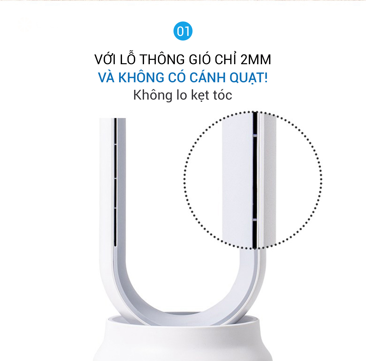 Quạt không cánh Lumias T08 Pro - 38W, 3 chế độ gió - Tia UV khử khuẩn | Shopee Việt Nam