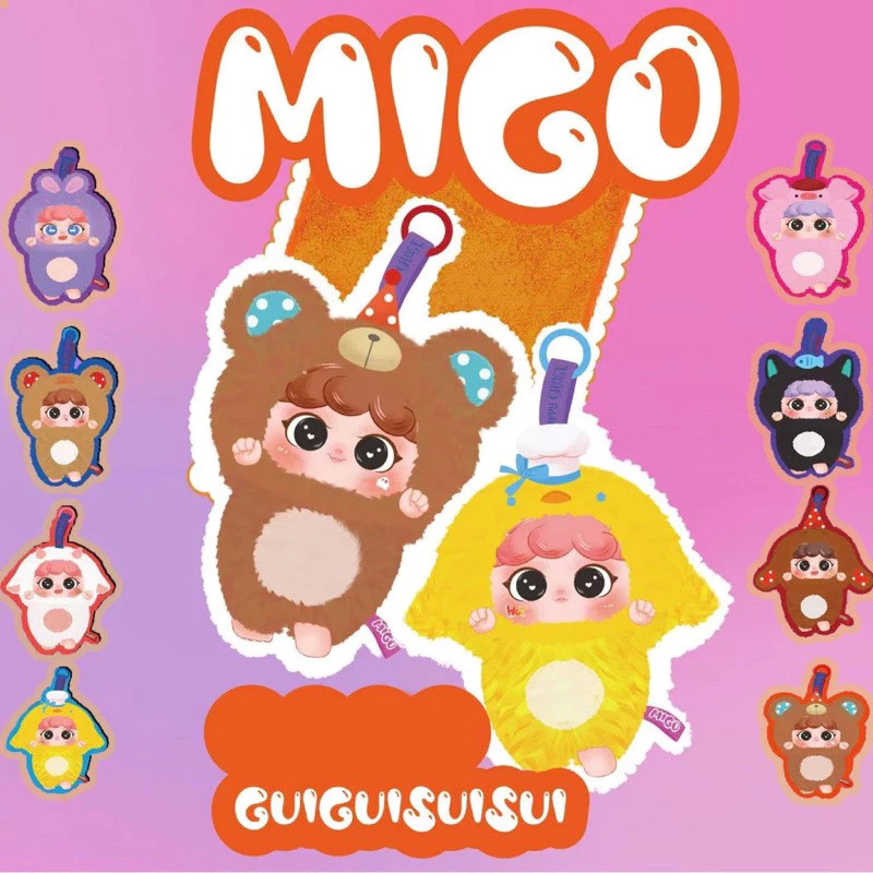 Hộp Mô hình Blind box Baby three Migo Gấu bông - Có Hỏa Tốc | Shopee ...