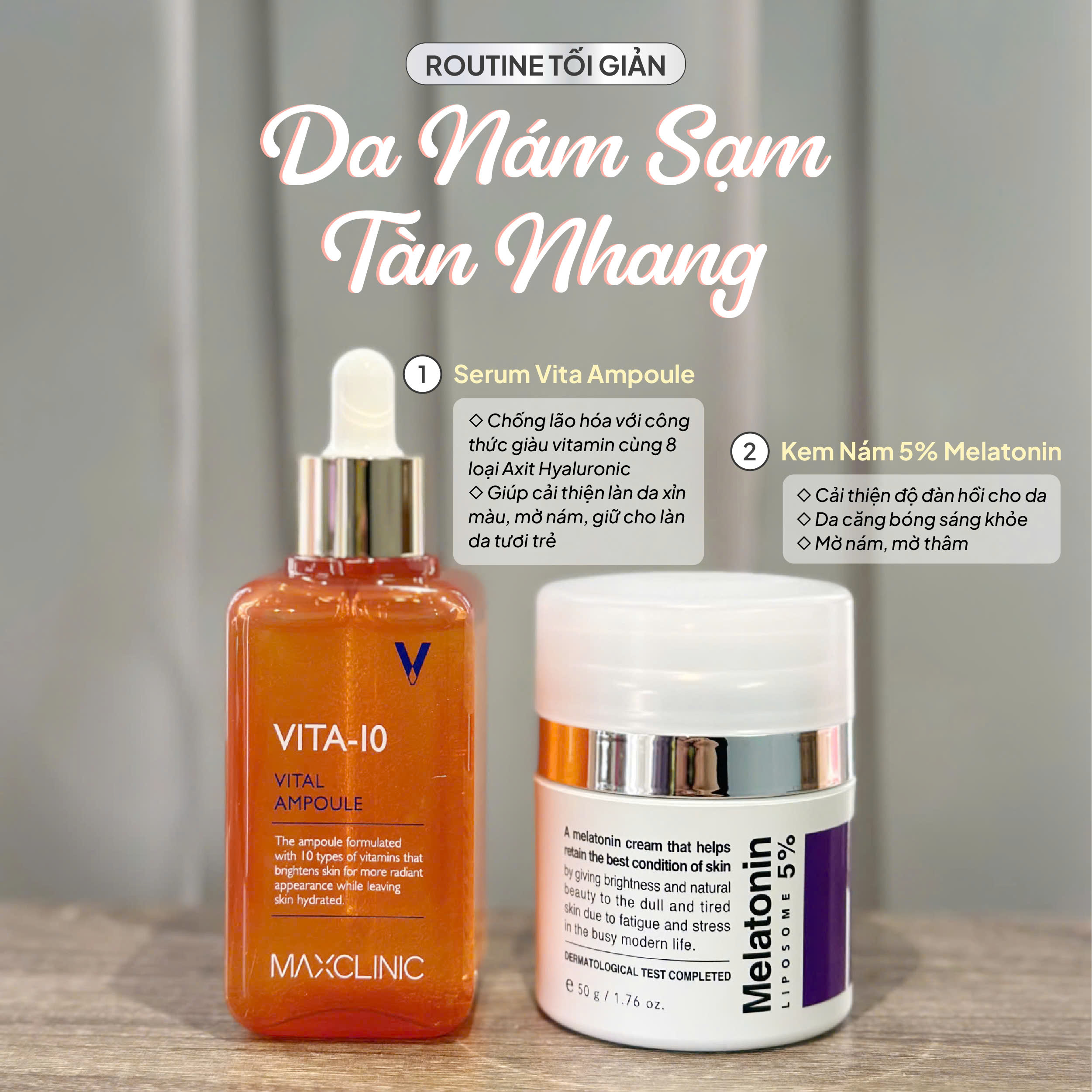 Kem Dưỡng Melatonin 5% Trắng Da Mờ Nám,Tàn Nhang Maxclinic Time Return ...