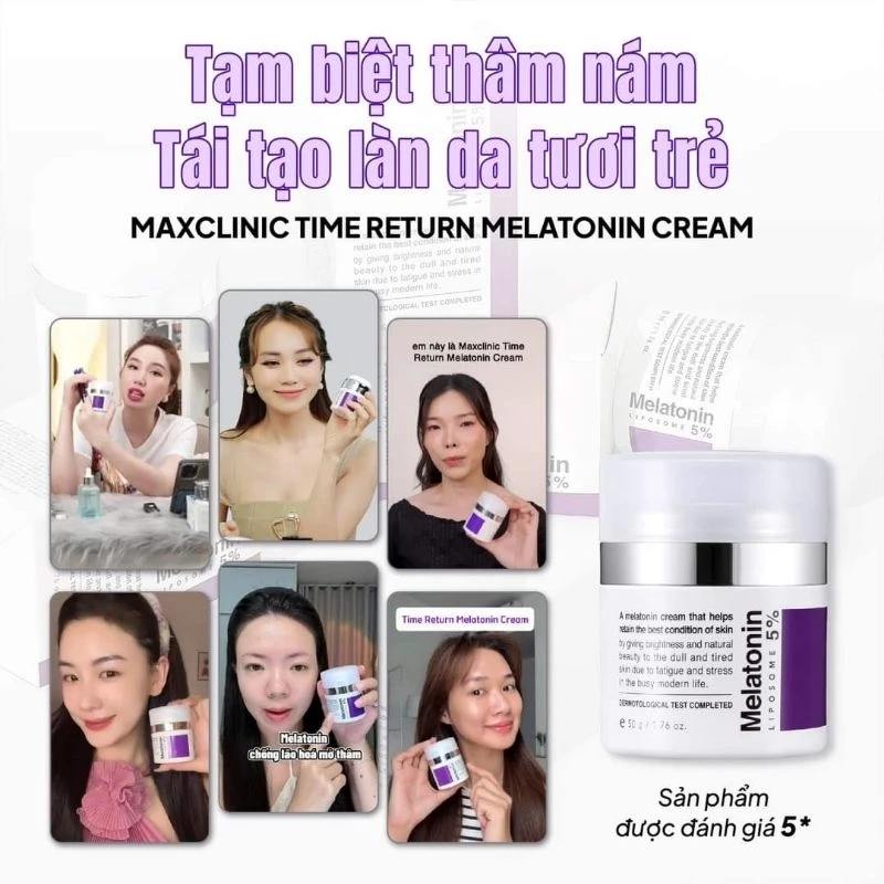 Kem Dưỡng Melatonin 5% Trắng Da Mờ Nám,Tàn Nhang Maxclinic Time Return ...