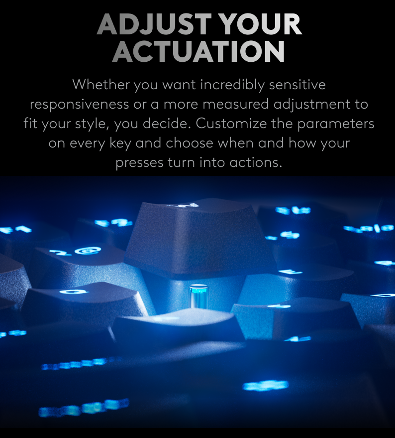 Bàn phím Game có dây Logitech G PRO X TKL RAPID, Analog switch từ tính ...