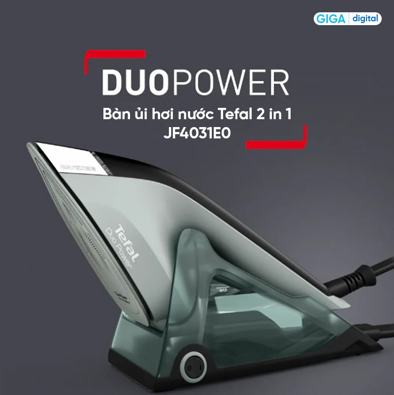Bàn ủi hơi nước Tefal 2 trong 1 Duo Power JF4031E0 - Ủi nằm và đứng tiện lợi | Shopee Việt Nam