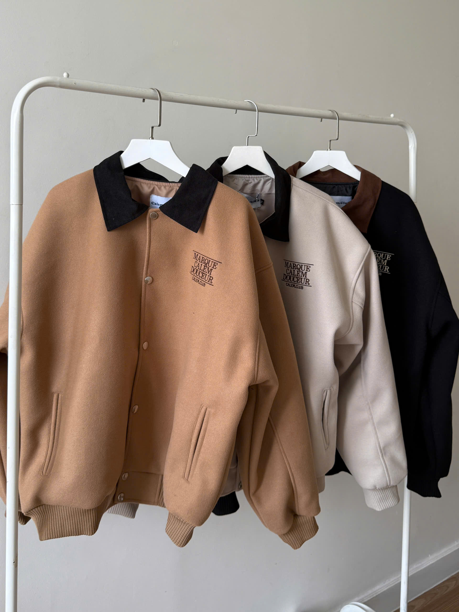 Áo Khoác Dạ Bomber Jacket Calem.Club LIMITED EDITION chất vải dạ lót dù ...