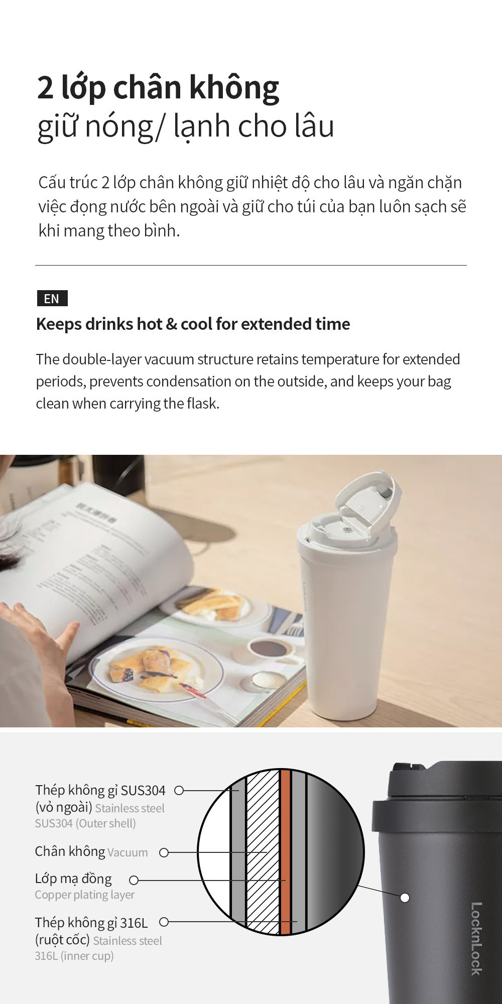 Ly giữ nhiệt LocknLock 550ml Mở Nắp 1 Chạm Hàng Cao Cấp Chính Hãng LHC3249 - T2C Mall | Shopee ...