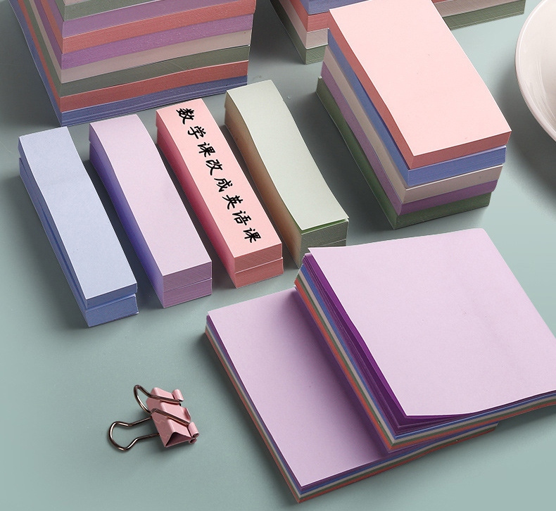 Giấy note KNOTE dán ghi chú set 400 tờ màu pastel cực đẹp độ dính tốt ...