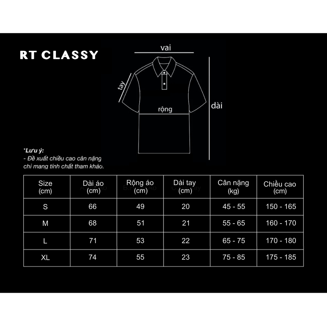 Áo Polo Local Brand RT CLASSY Logo Basic Nam/Nữ Trẻ Trung Vải Chống ...