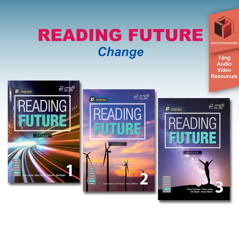 Sách - Reading Future Change - bộ 3 cuốn in màu tặng kèm audio,video ...