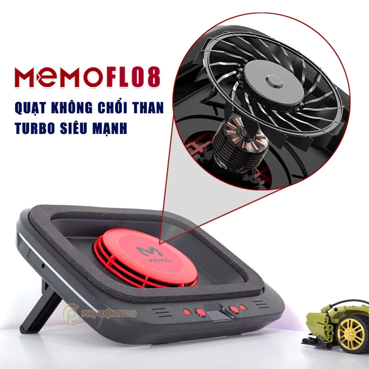 Quạt tản nhiệt laptop IETS GT350 FL08 V2 tản khí nén turbo 2400RPM giảm ...
