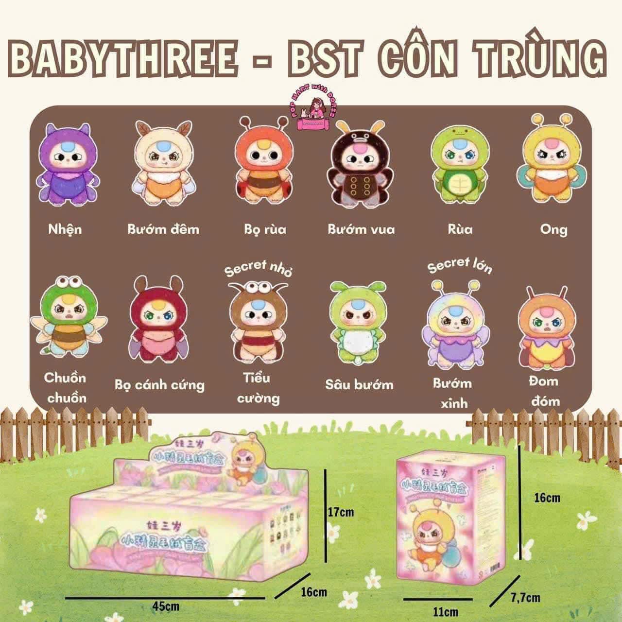 [CHÍNH HÃNG] Baby Three Côn Trùng - Baby Three Tiếu Tinh Linh | Shopee ...