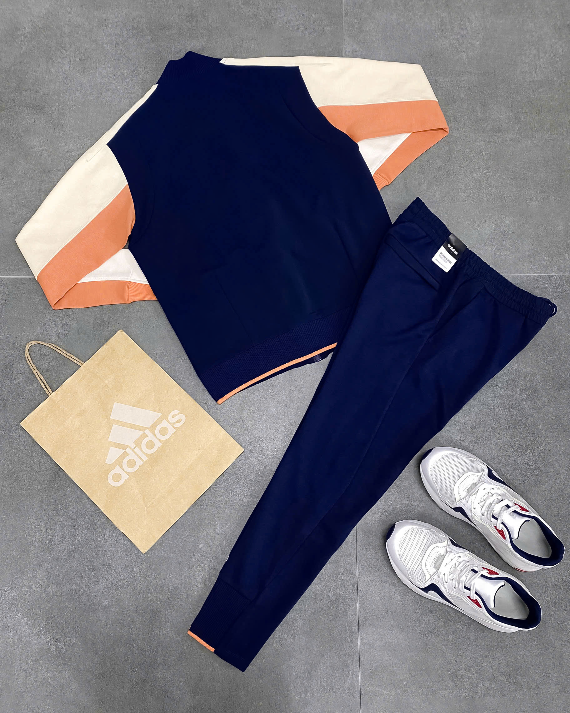 Áo Khoác Bomber Thể Thao Unisex Adidas VRCT Jacket Kem/Navy - DX8408 ...