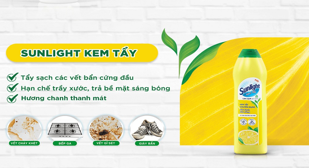 Combo 2 Bọt tuyết lau bếp Sunlight POWERFOAM - Đánh bay dầu mỡ 100% ...