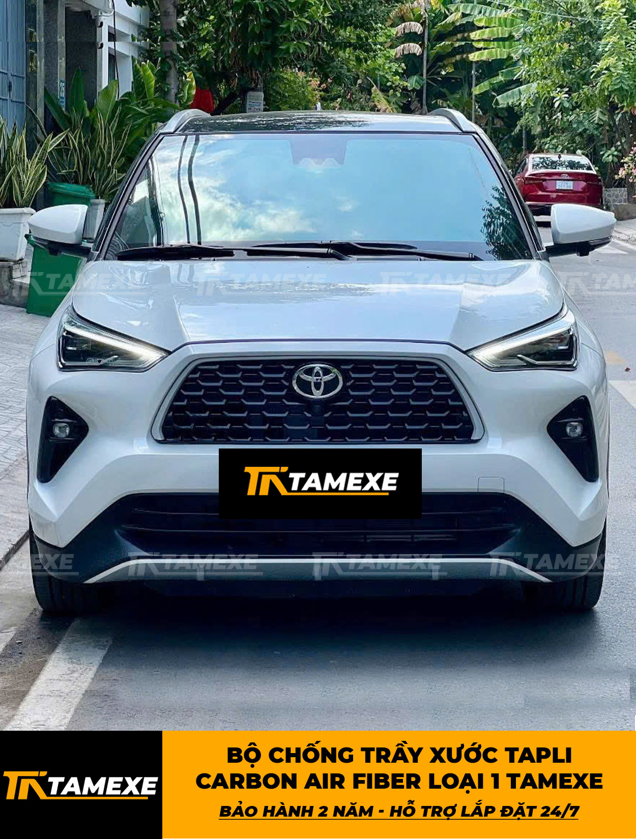 Miếng dán tapli cửa ô tô TOYOTA YARIS CROSS loại 1 TAMEXE chống trầy ...