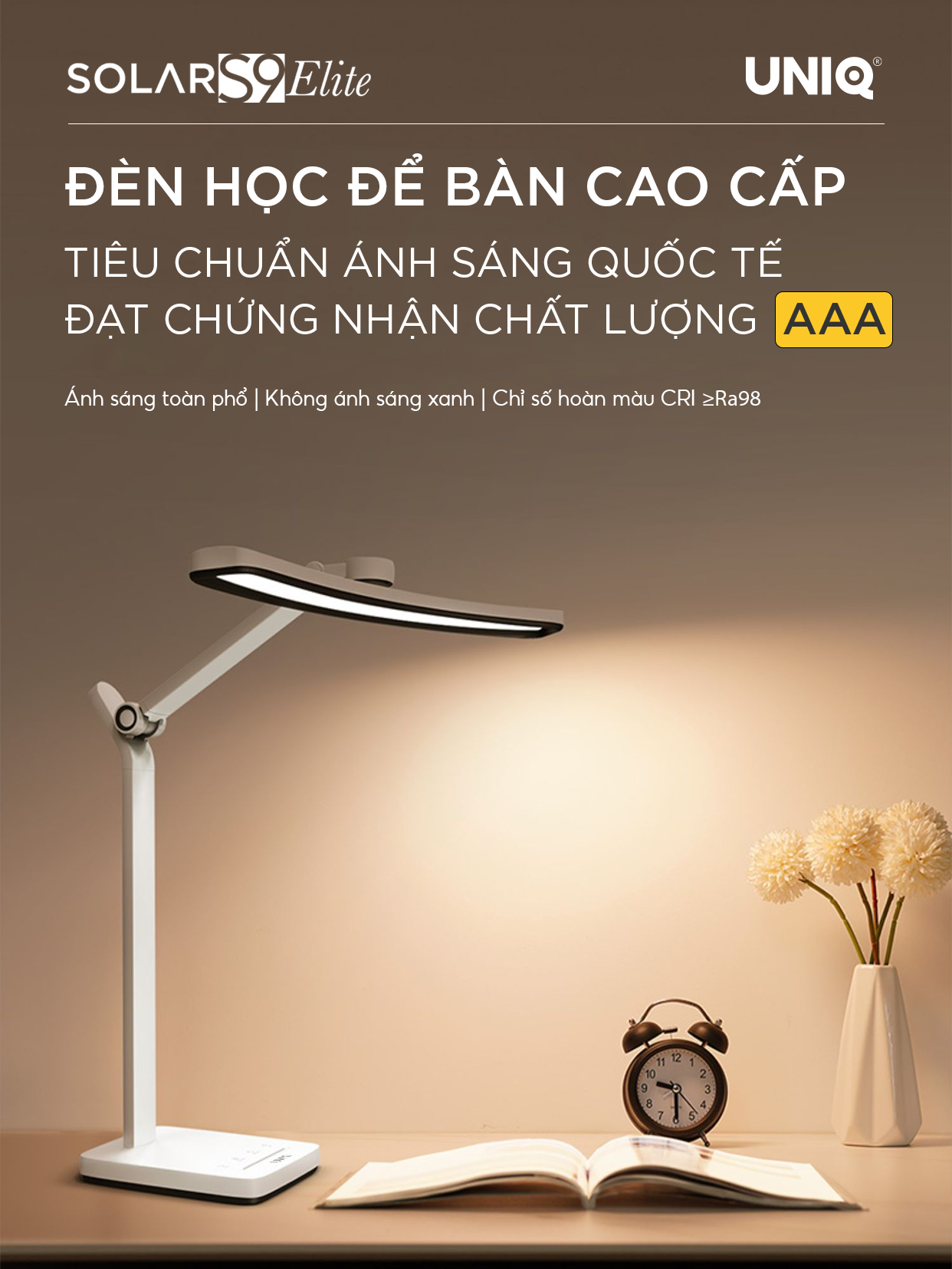 Đèn học để bàn chống cận thị cao cấp UNIQ Solar S9 Elite đèn led bàn ...