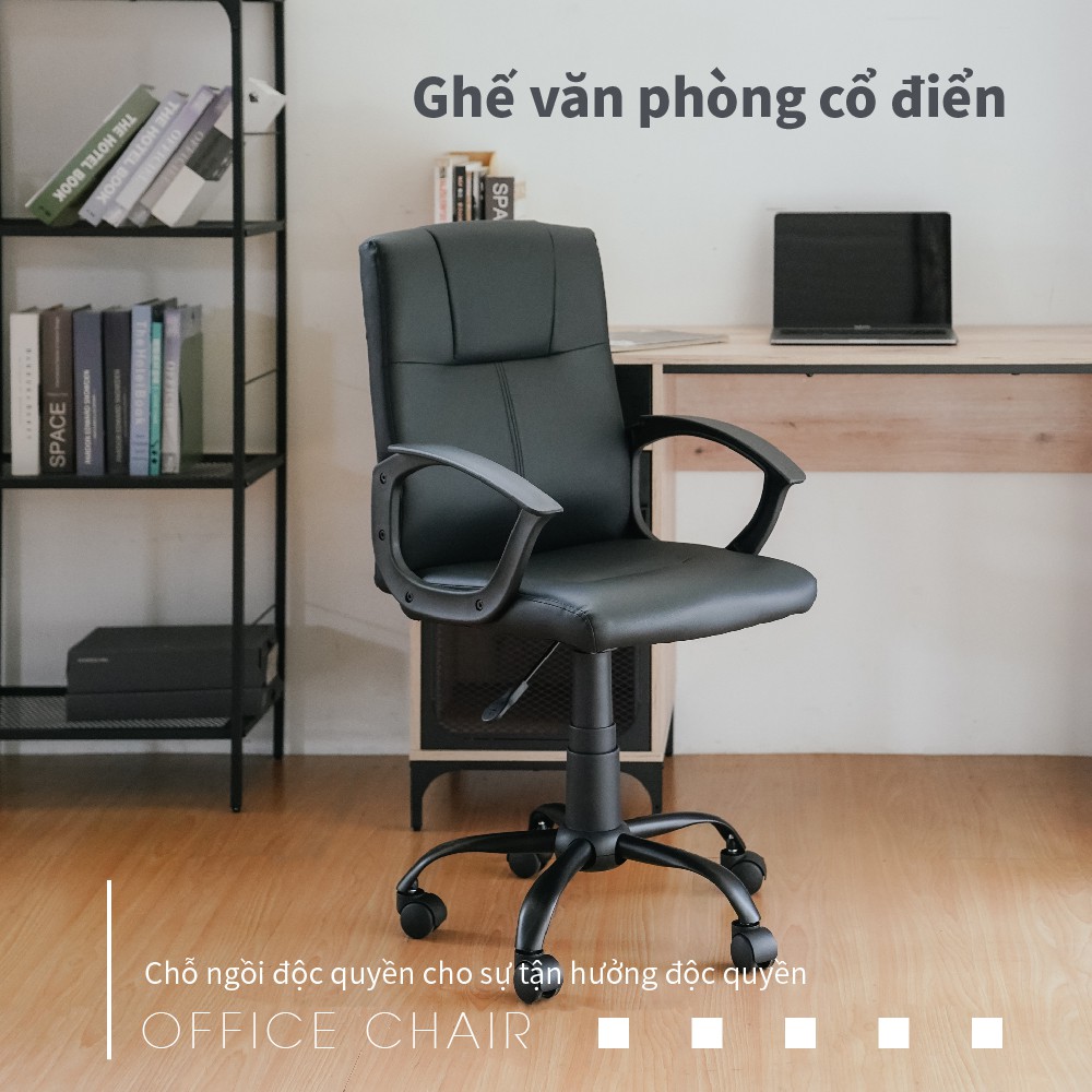 Ghế văn phòng, ghế làm việc, ghế học tập bọc da PU chống thấm nước RICHOME CH1230-1 . Hàng nhập ...