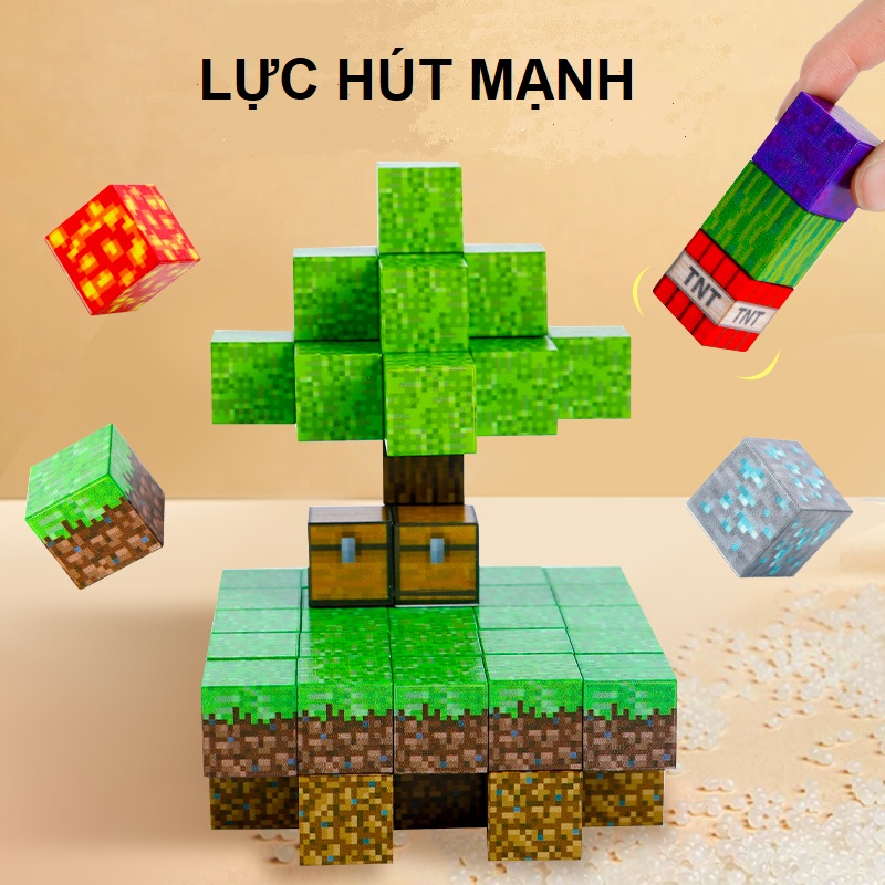 Khối Minecraft - Đồ Chơi Khối Xây Dựng Từ Tính Đa Dạng Mẫu Cho Bé Sáng ...