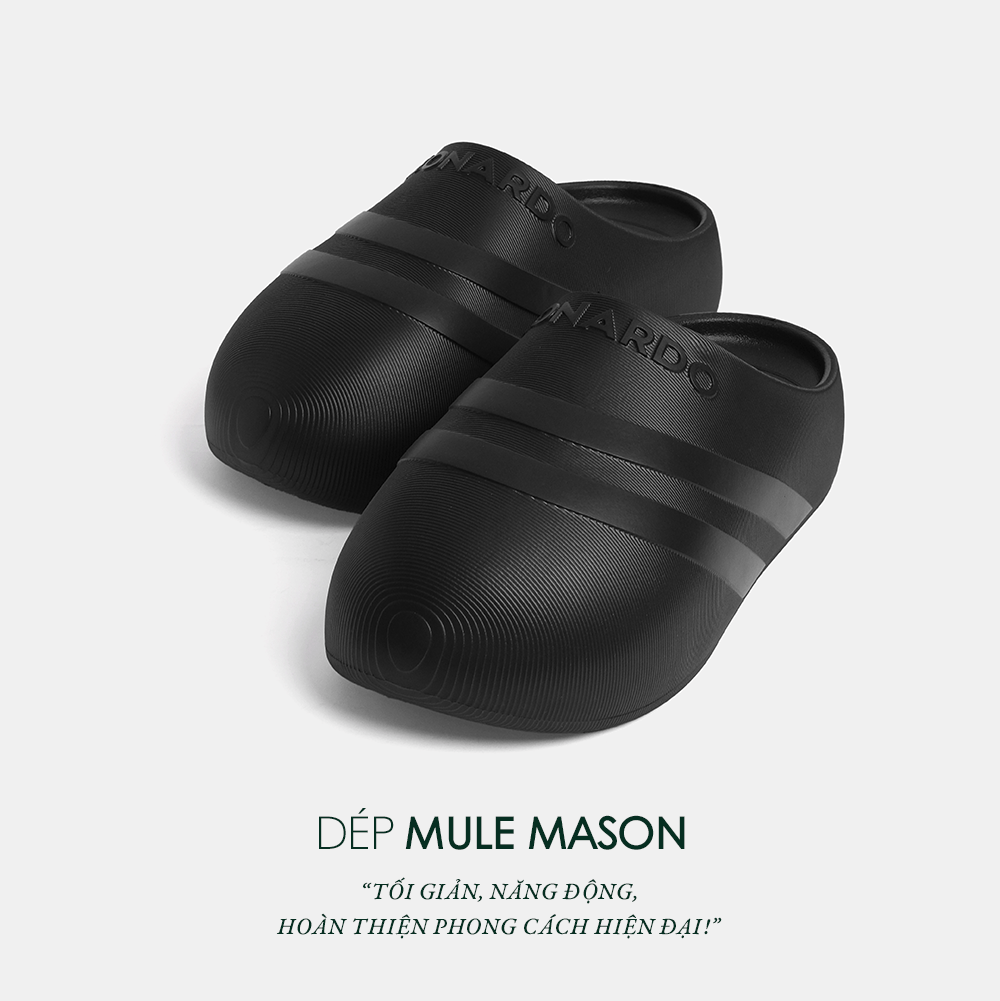 Dép Mule Mason Chất Liệu Cao Su Cao Cấp Thương Hiệu LEONARDO | Shopee ...
