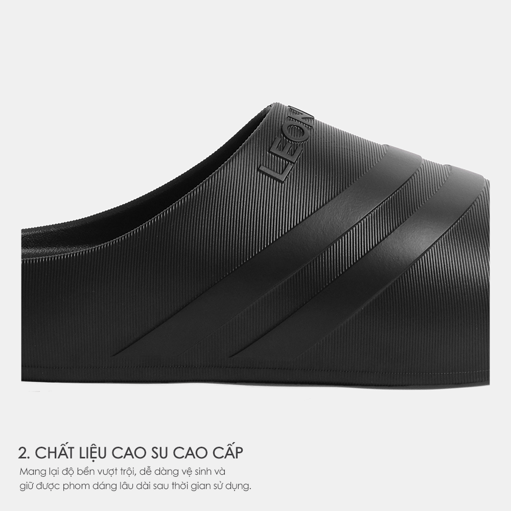 Dép Mule Mason Chất Liệu Cao Su Cao Cấp Thương Hiệu LEONARDO | Shopee ...