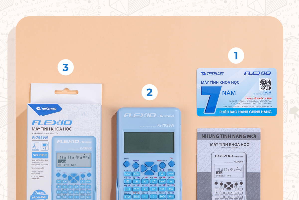 Máy tính khoa học Thiên Long Flexio Fx799VN - Máy tính học sinh, sinh ...
