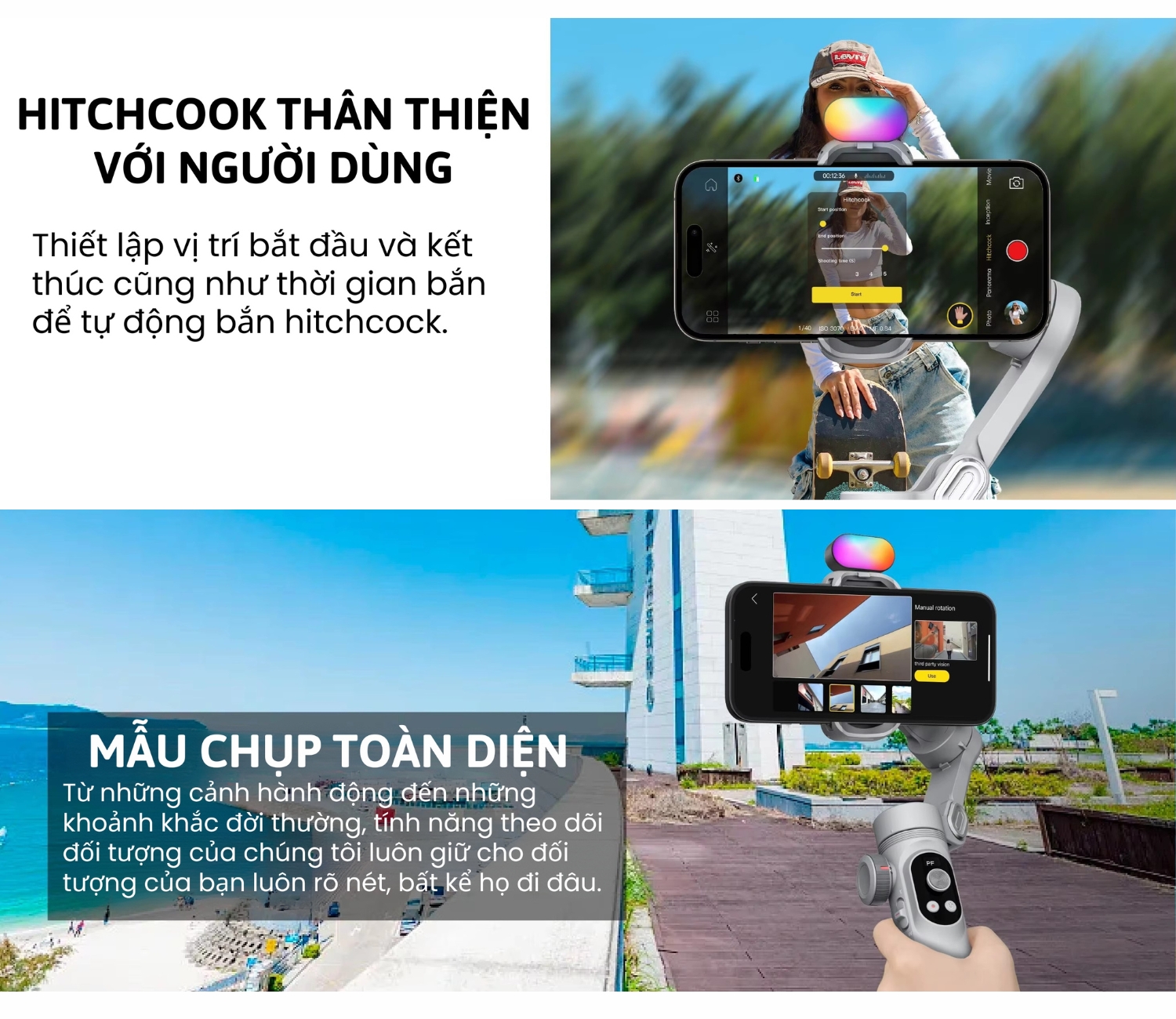 Gimbal SMART X PRO - Tích hợp sạc không dây - Pin 3200 mAh Gậy quay ...