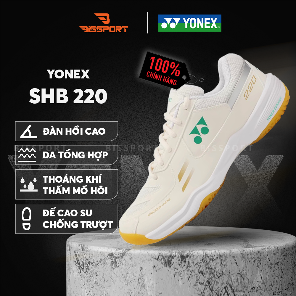 Giày Cầu Lông Yonex SHB 220 Trắng Xanh Lá Chính Hãng - Màu Sắc Tinh Tế ...