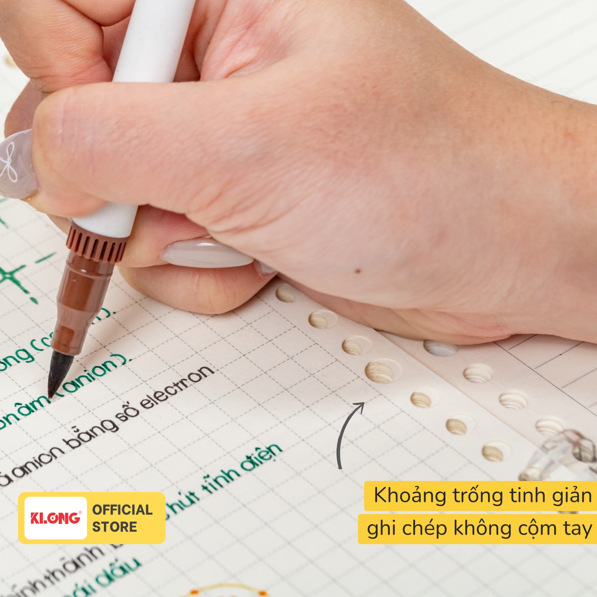 Sổ còng nhựa 2 đầu Lite Binder Dash Caro Dot Line KLONG B5 120 trang 100/76; MS: 809, 810 ...