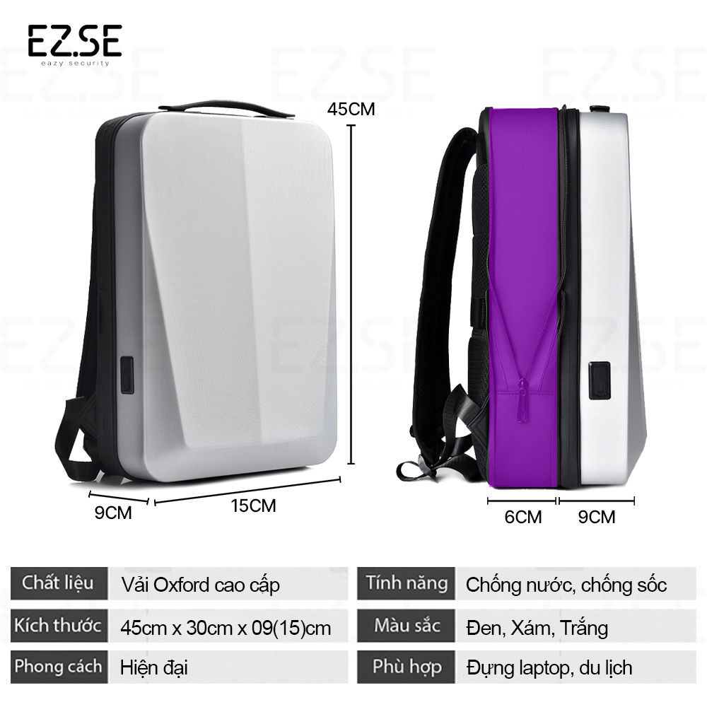 Balo laptop chống sốc chống nước cao cấp EAZY BLA05 có khóa số chống ...