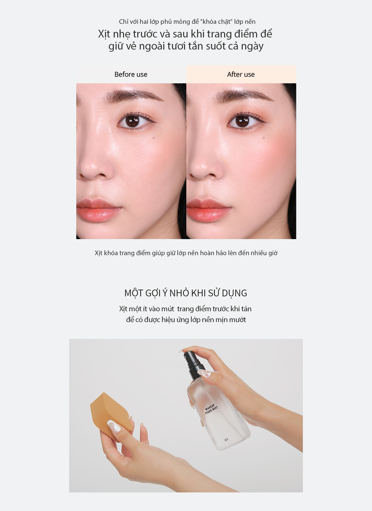 Chai Xịt Cố Định Lớp Trang Điểm 3CE 3CE Shimmer Makeup Fixer | Shopee Việt Nam